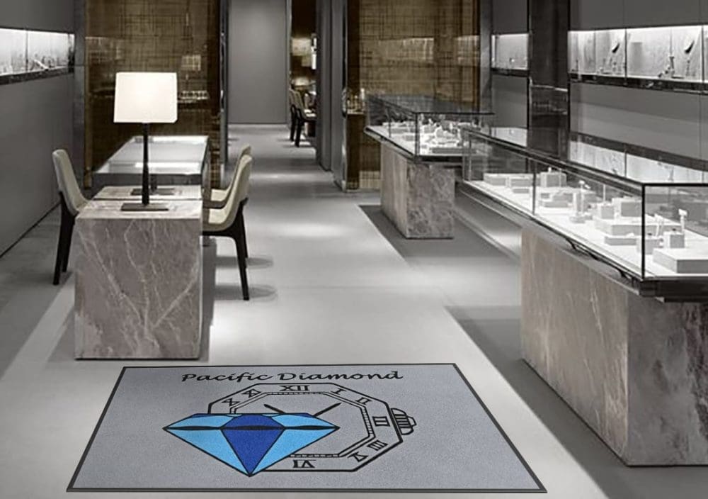 Custom Jewelry Store Logo Rugs
